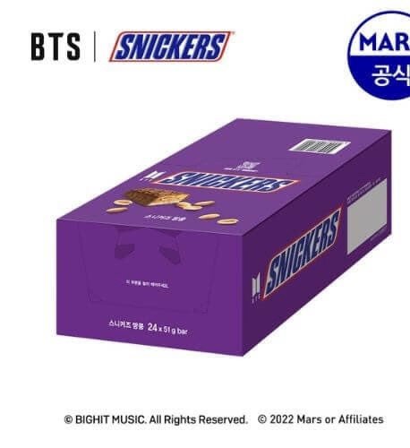 Official BTS X Snickers Limited Edition Music Pack (Single Bar/ Full Box)