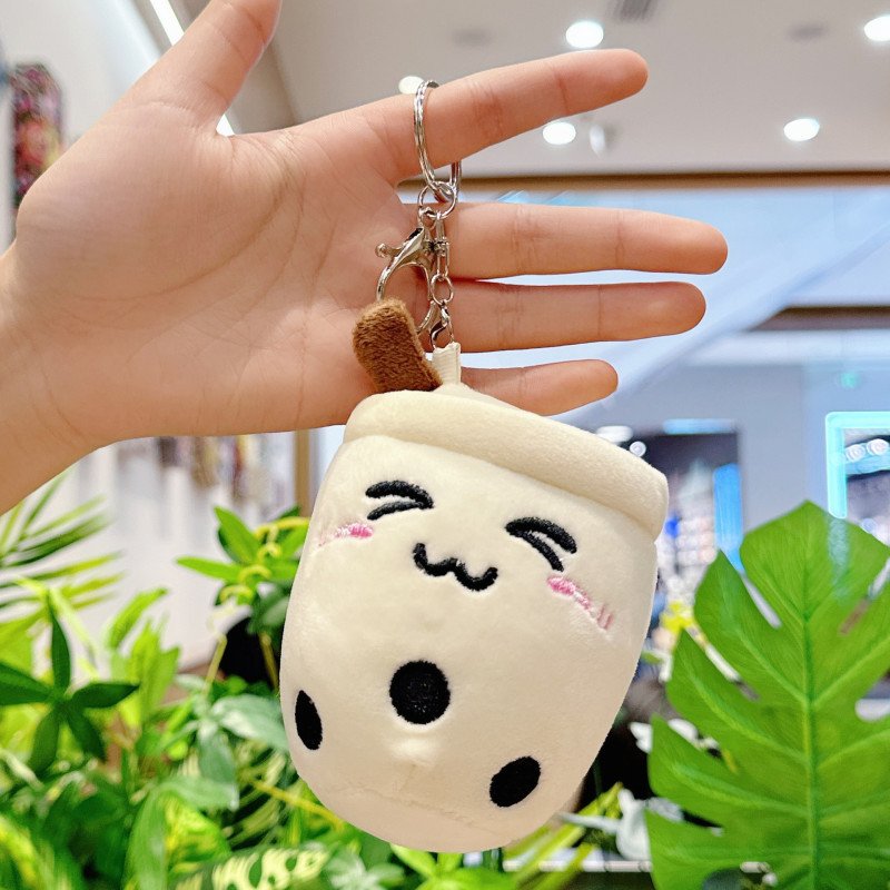 Kawaii Bubble Tea Soft Plush Toy Keychain