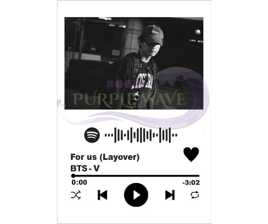 BTS-V Layover Album Concept Music Acrylic Keychain