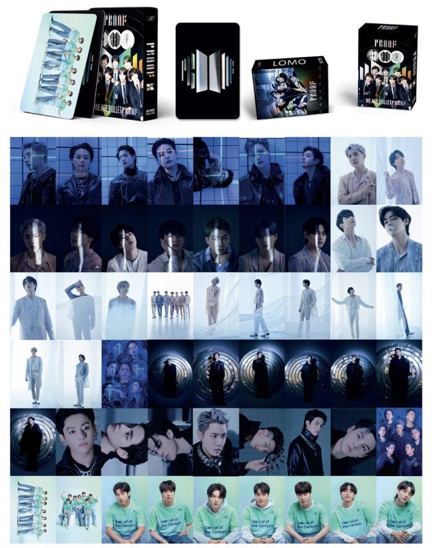 54PCS/BOX BTS PROOF PHOTOCARD/LOMOCARD