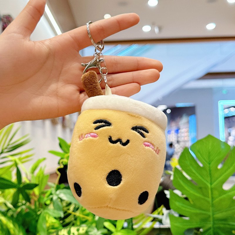 Kawaii Bubble Tea Soft Plush Toy Keychain