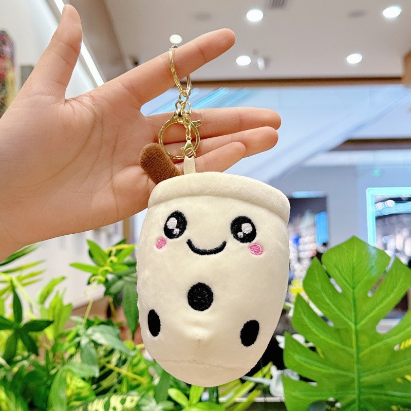 Kawaii Bubble Tea Soft Plush Toy Keychain