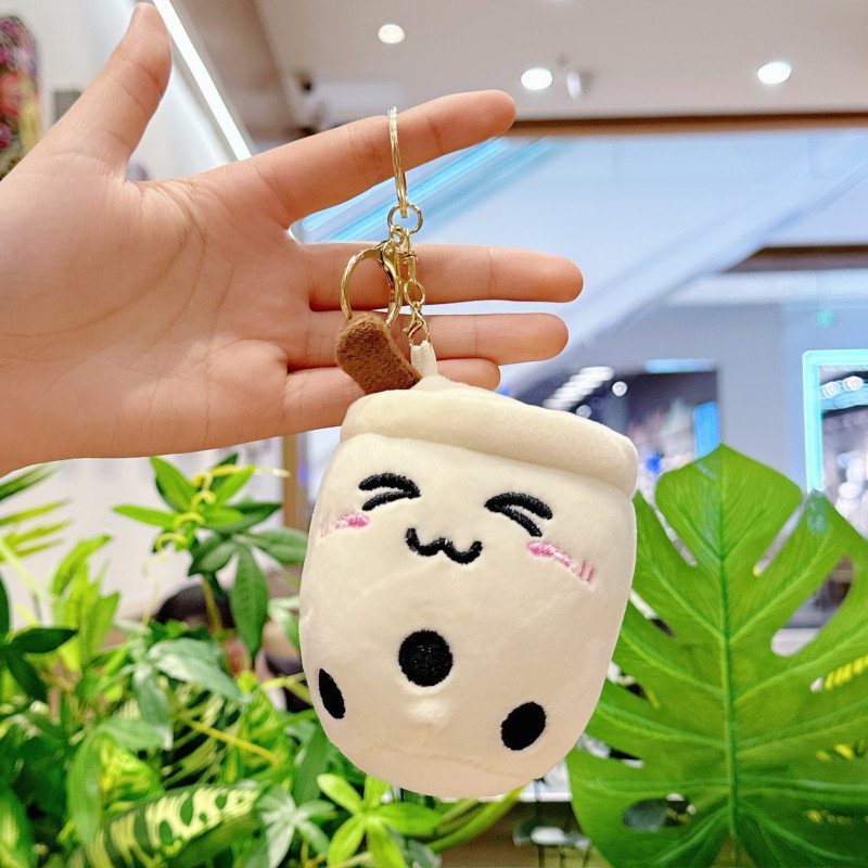 Kawaii Bubble Tea Soft Plush Toy Keychain