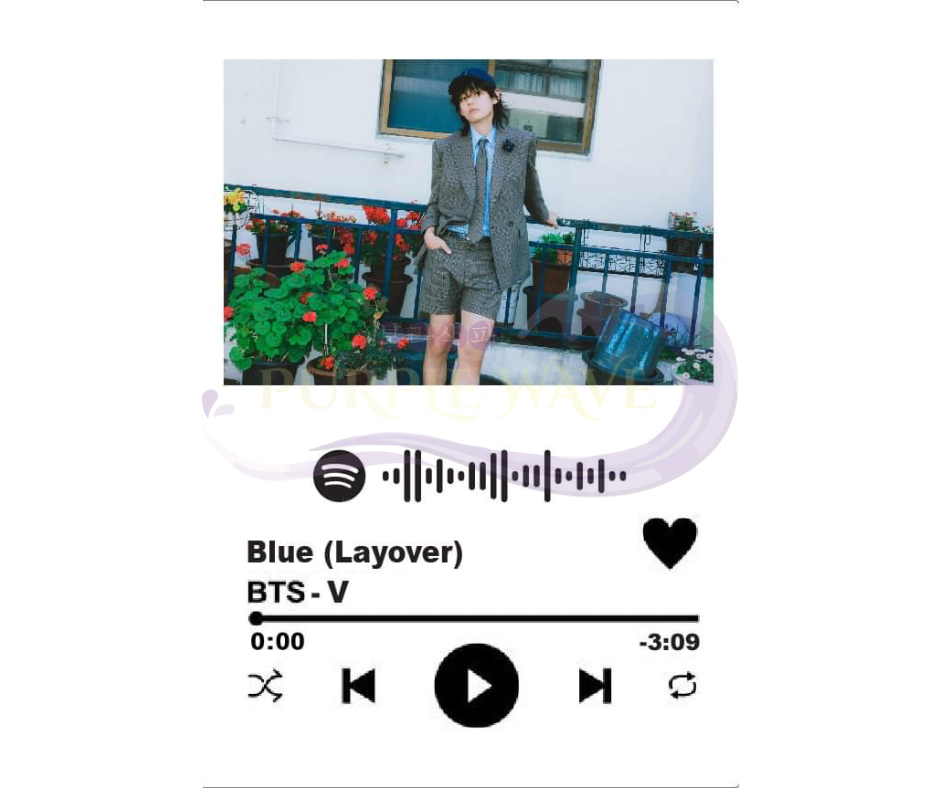 BTS-V Layover Album Concept Music Acrylic Keychain