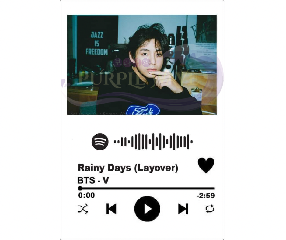 BTS-V Layover Album Concept Music Acrylic Keychain