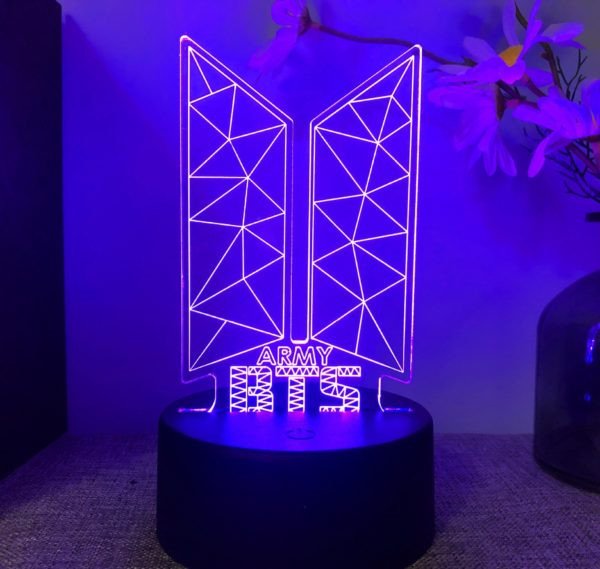 K-POP Creative Acrylic Color Changing LED Light/Bed Light