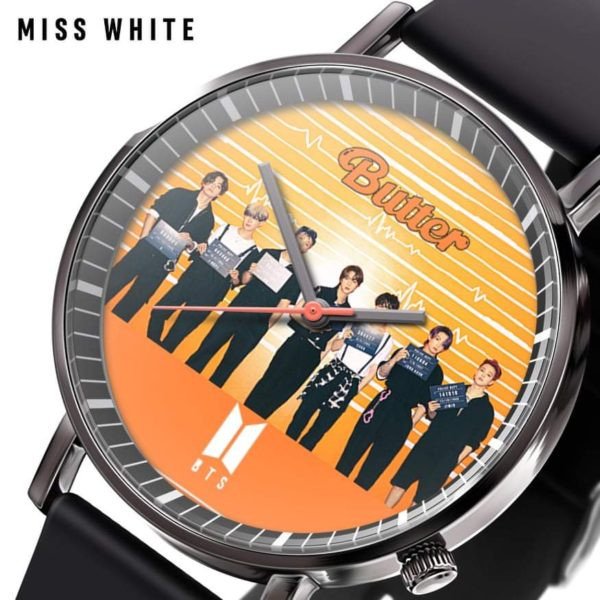 K-POP BTS Butter Concept Wrist Watch (Rubber Belt)